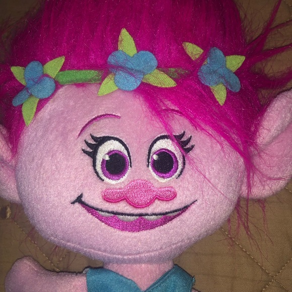 Hasbro | Toys | Poppy Pink Troll Doll With Blue Dress 5 | Poshmark